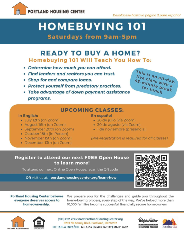 Down Payment Assistance - Portland Housing Center